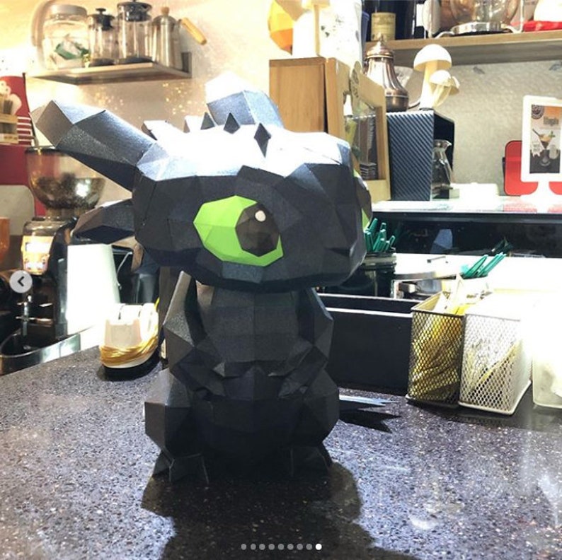 Toothless Dragon DIY Craft Toothless Papercraft Toothless Papercraft ...