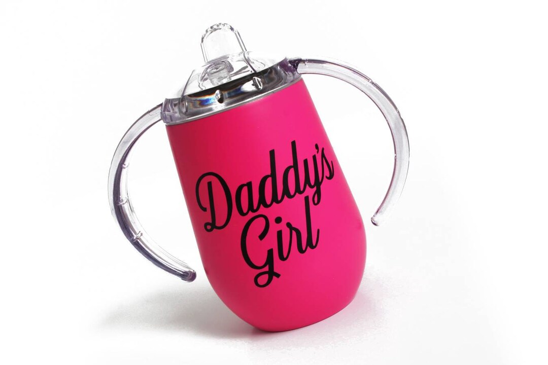 Daddy's Girl DDLG Personalised Stainless Steel Sippy Cup. Ideal Sippy for a Little. Keeps Drinks ...