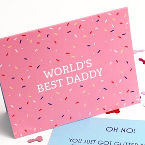 World's Best Daddy Glitter Bomb Card. Perfect Way to Brat Your Dom ...