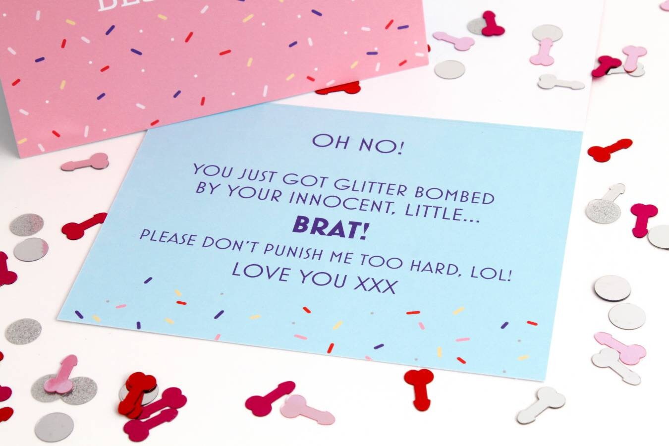 World's Best Daddy Glitter Bomb Card. Perfect Way to Brat Your Dom ...