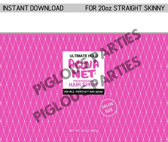 20oz Pink Aqua Net Hairspray Tumbler Wrap DIGITAL PNG to - Etsy