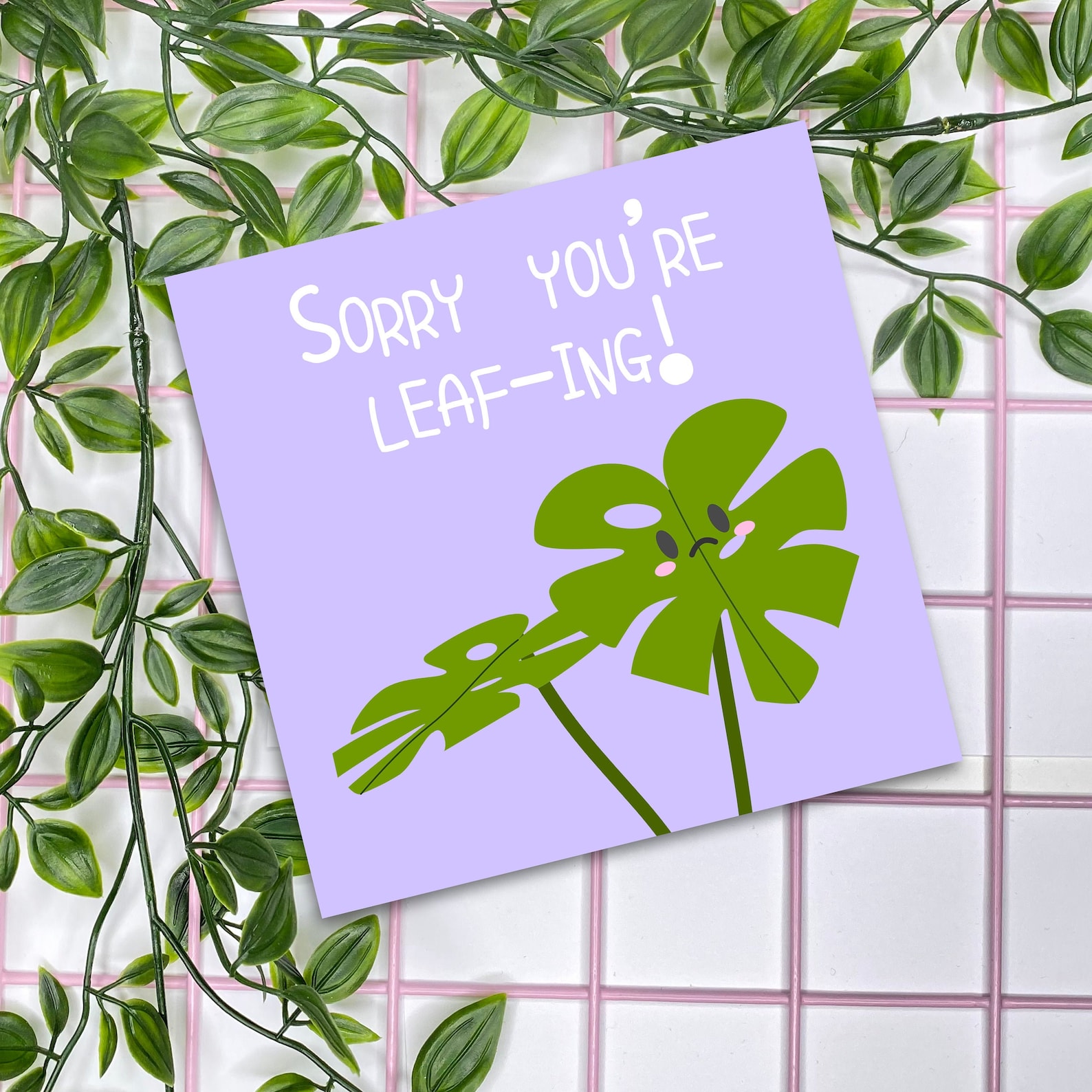 Sorry You're Leaving Plant Card Sorry you're | Etsy