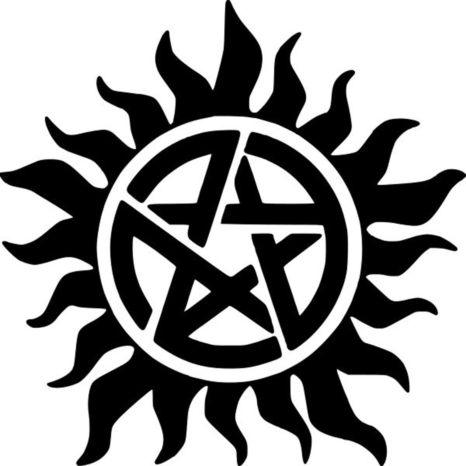 Supernatural Anti Possession Symbol Vinyl Decal. Car Decal. | Etsy