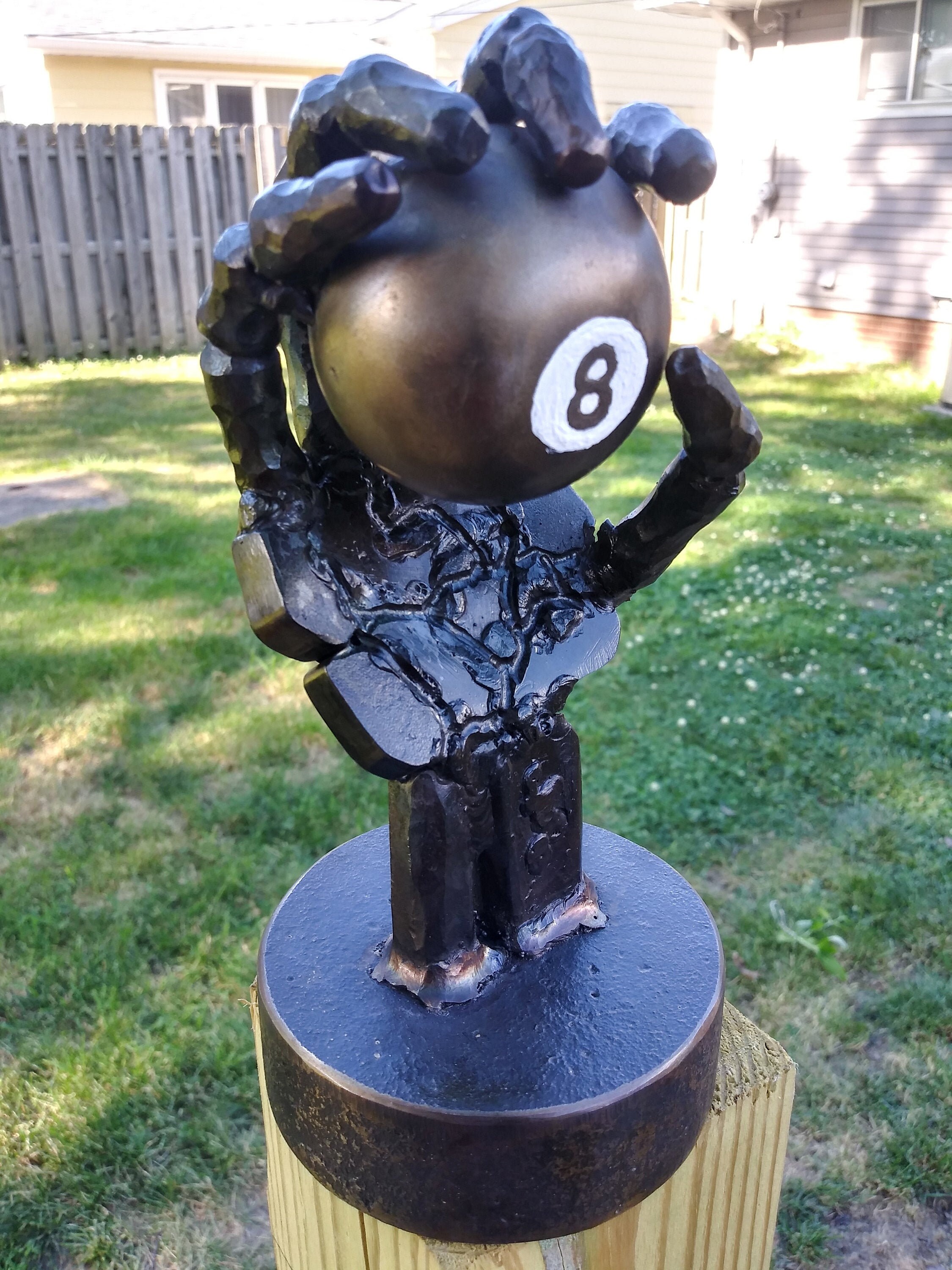 Skeleton Hand With Eight Ball - Etsy