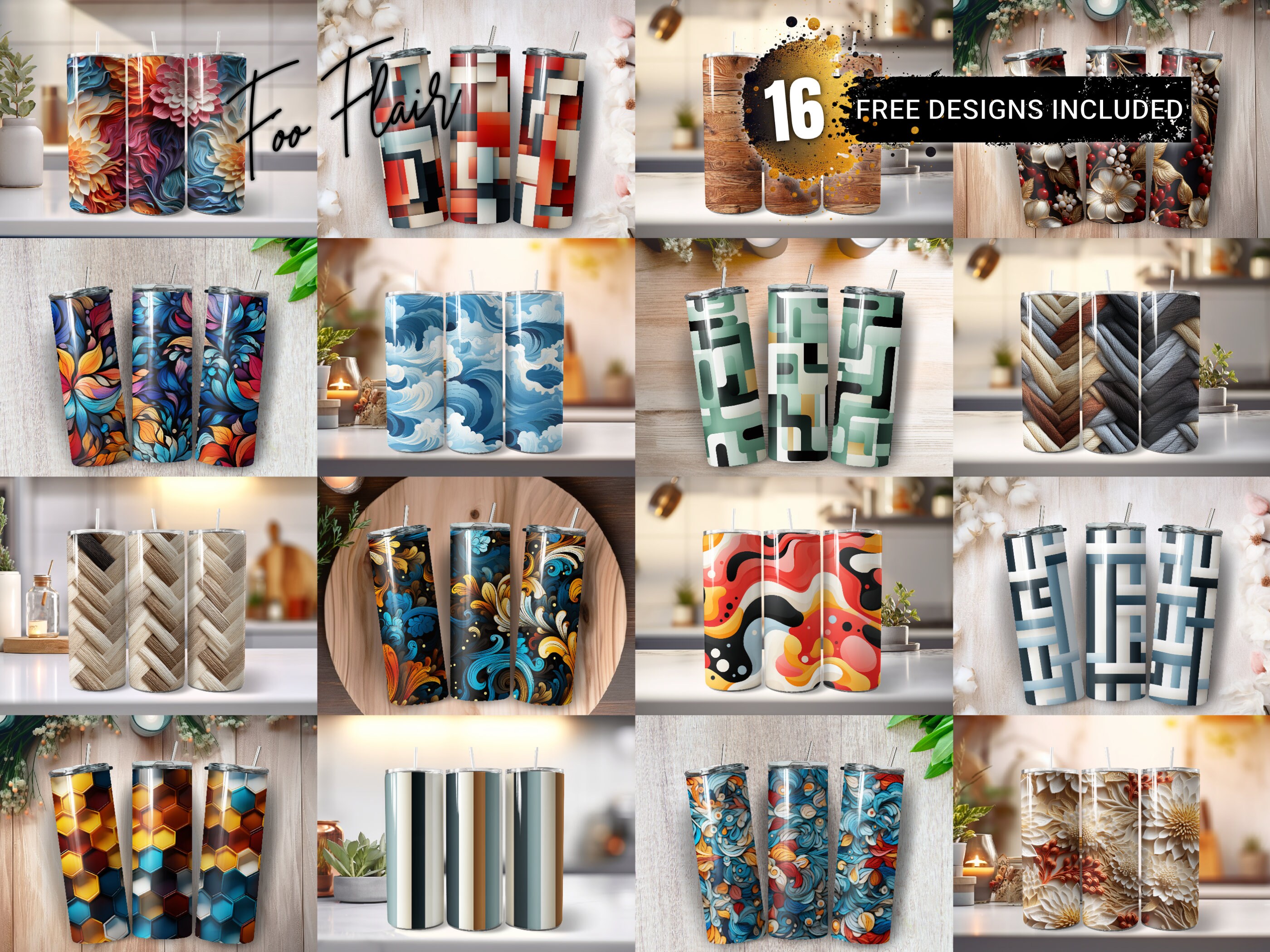 Watercolor Pink Blue Clouds Sublimation Design for 20oz Skinny Tumbler ...