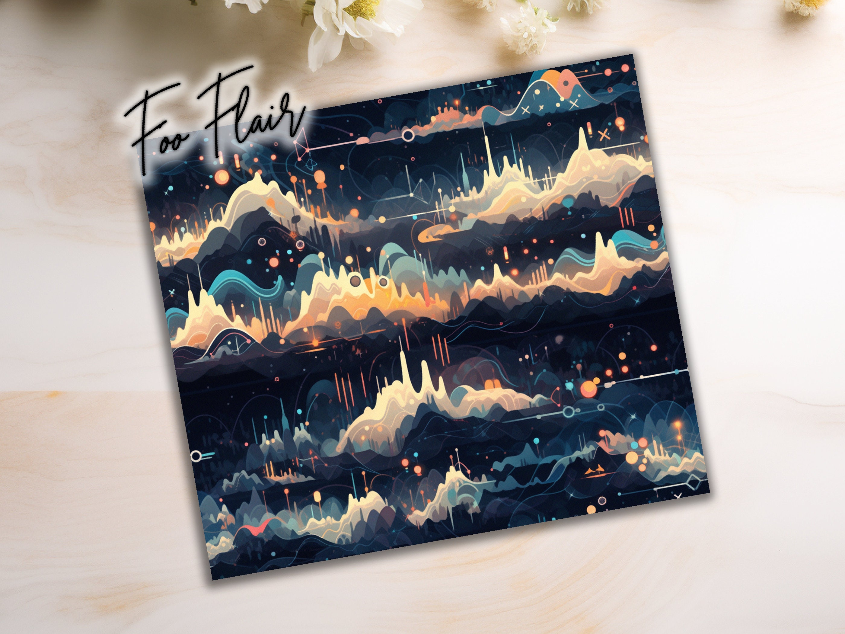 Spectrum Wave Pattern Sublimation Design for 20 Oz Skinny - Etsy