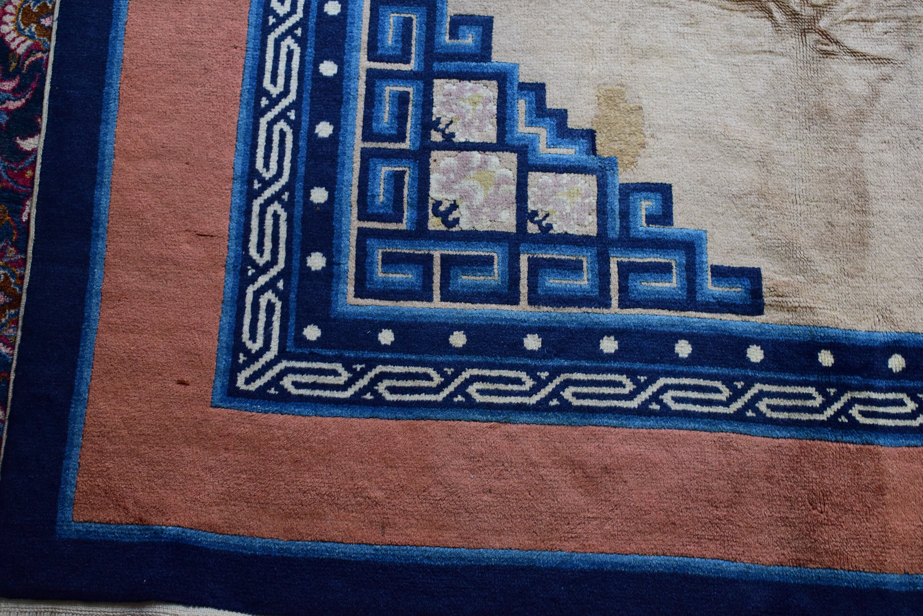 Antique Chinese Tibet Rug Dragon Woolen Rug Beautiful Chinese Art ...