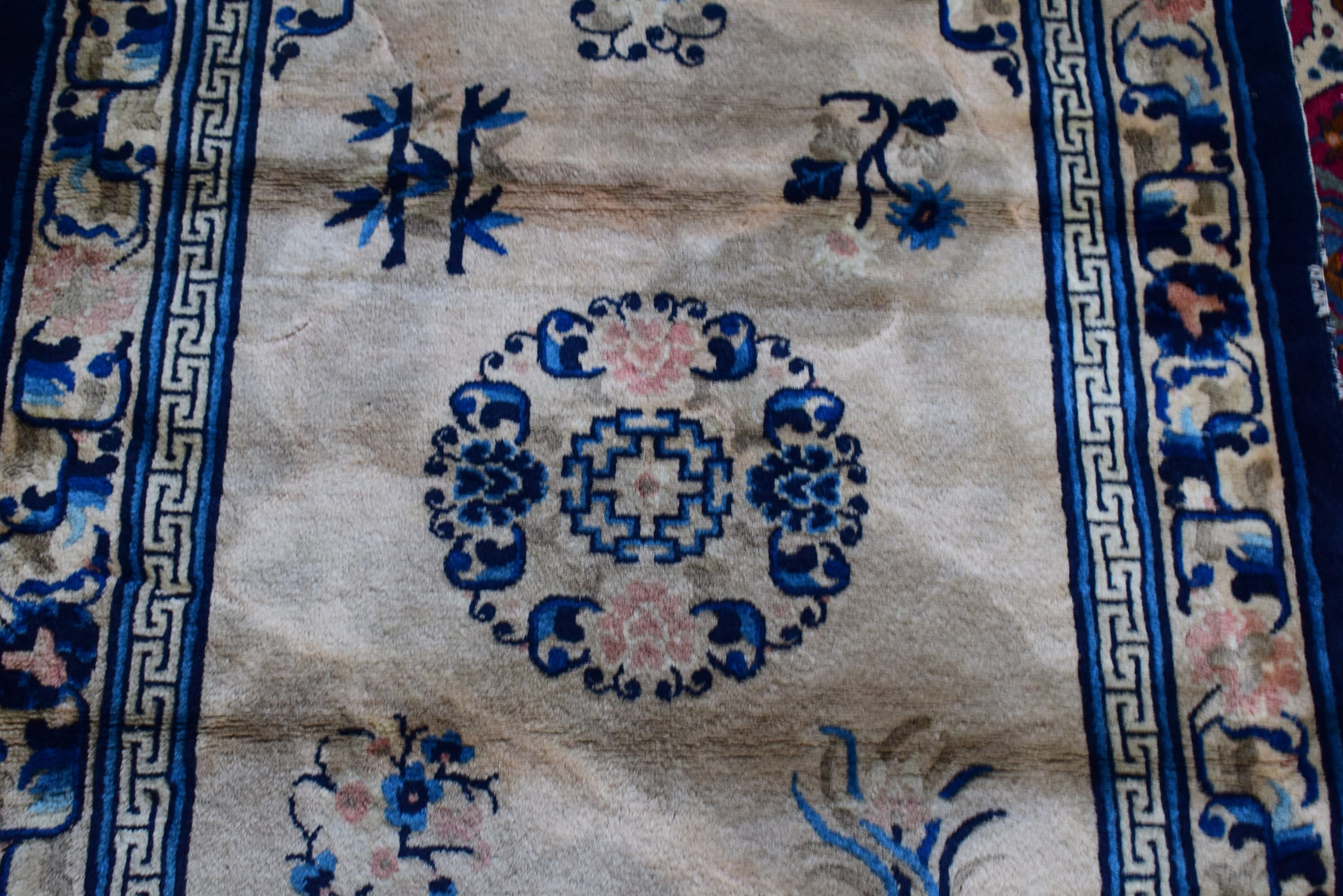 Vintage Chinese Khutan Rug Handmade Soft Wool Carpet Traditional ...