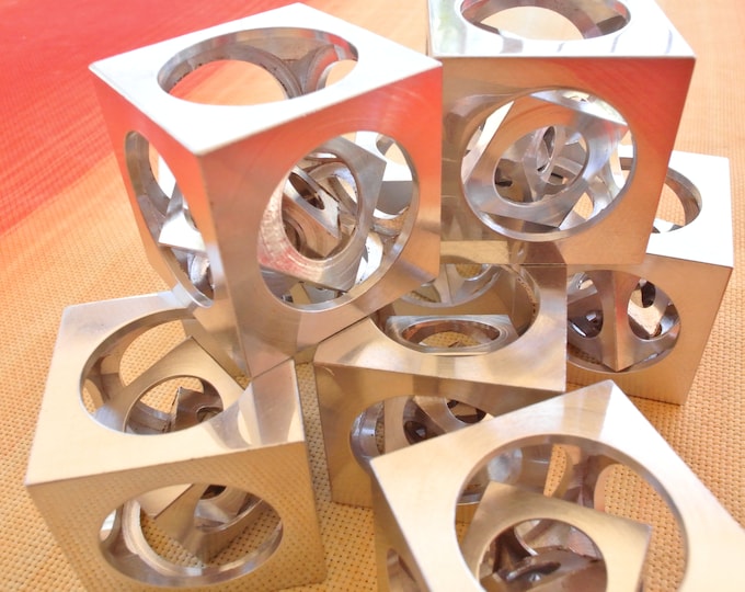 Three Cubes in a Cube, the Famous Turner's Cube Puzzle, 25mm or 1" Size ...