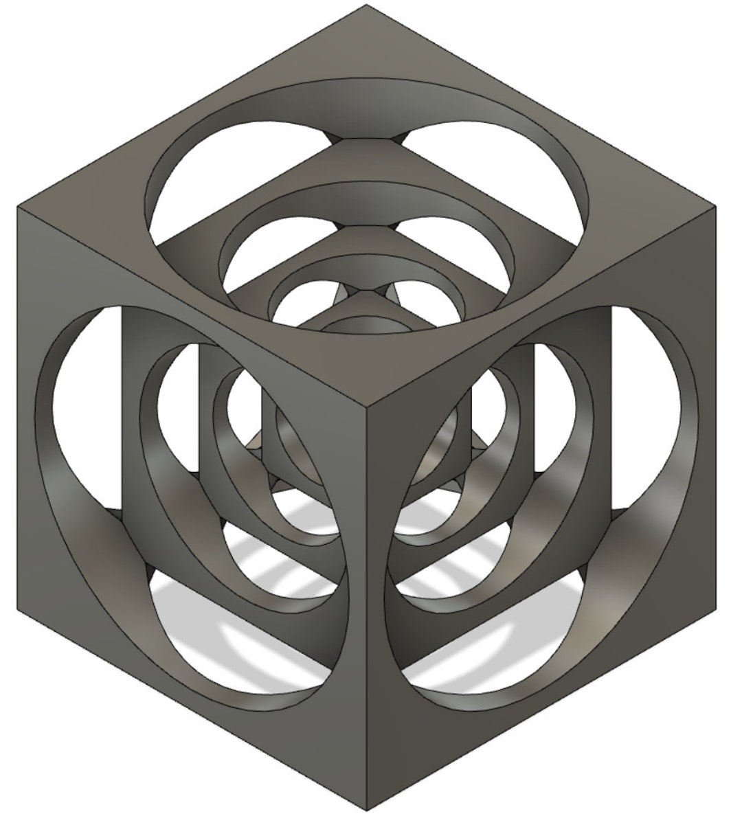 Turner's Cube Blue Prints. Cube Size is 50mm, With 4 Unseparated Cubes ...