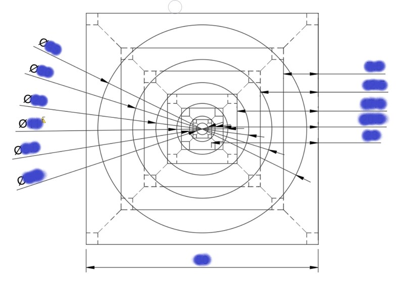 Turner's Cube Blue Prints. Cube Size is 50mm, With 4 Unseparated Cubes ...