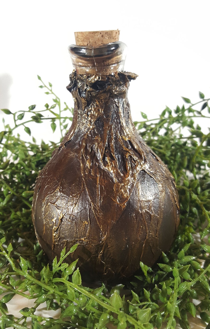 Brown Oil Pitcher Potion Bottle - Kitchen Decor - Wizard Potion - Magic ...