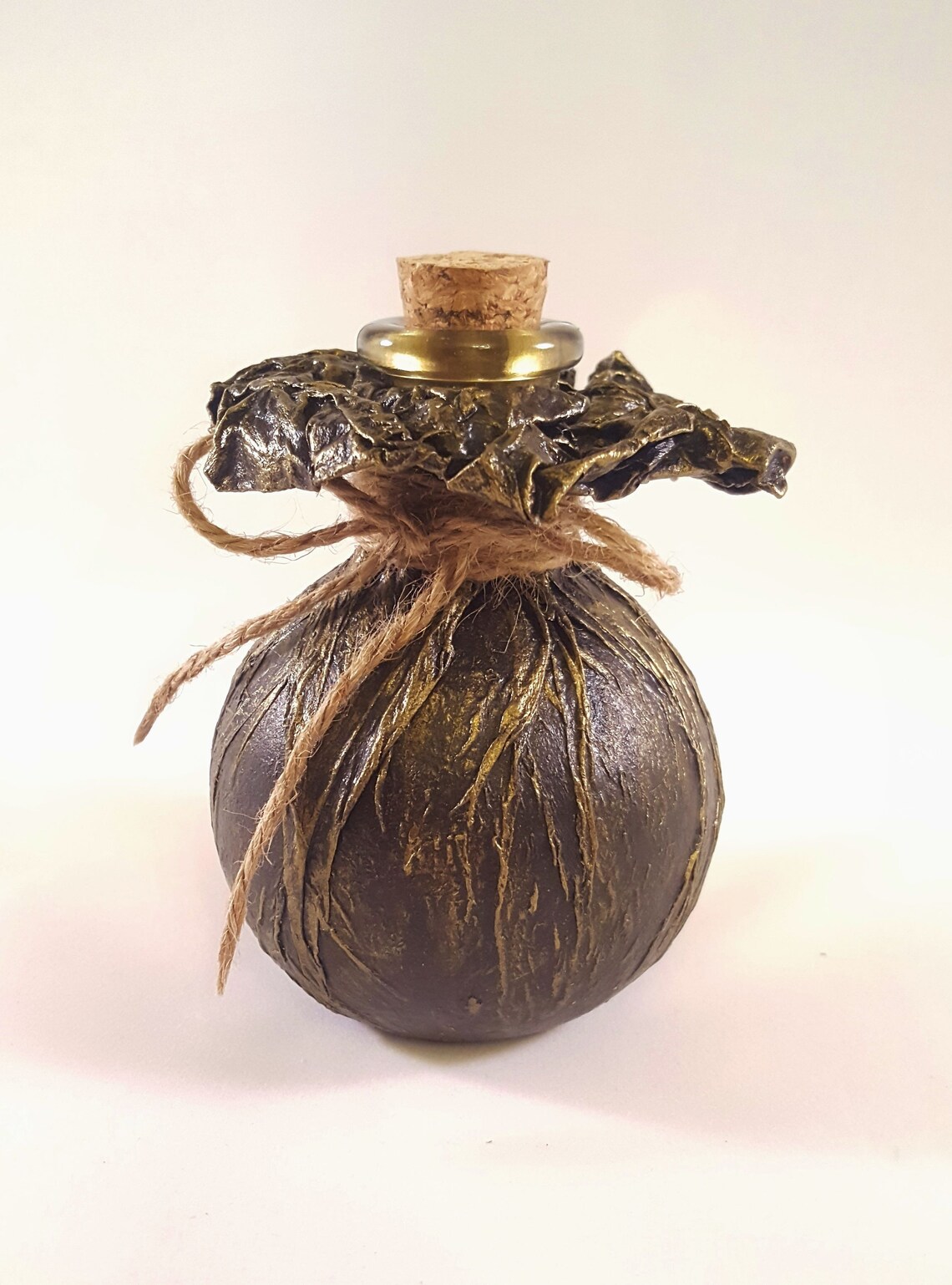 Black Potion Bottle for Halloween Decor and LARP and Cosplay Costume ...
