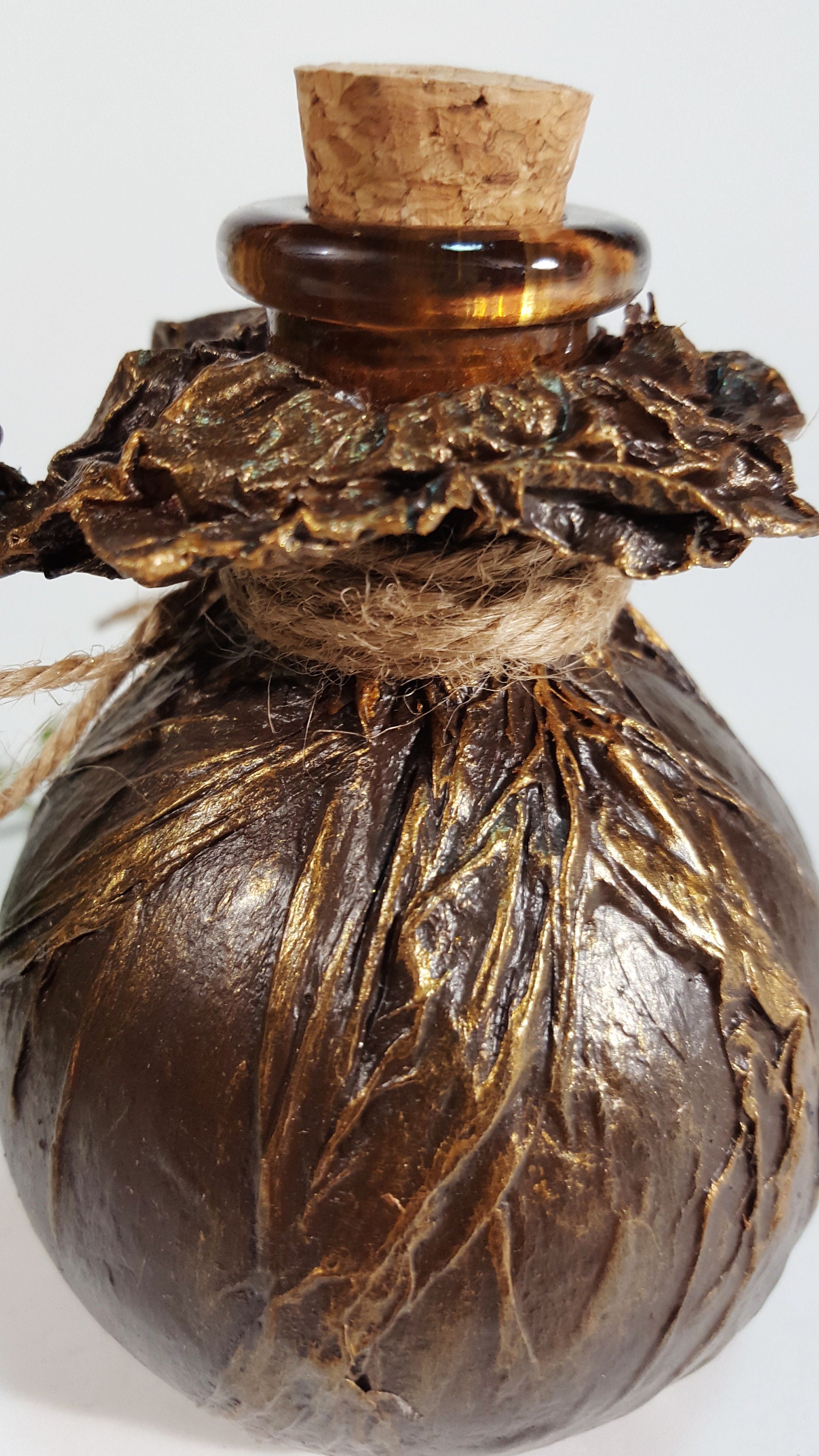 Brown Potion Bottle Halloween Decor Wizard Potion LARP Bottle Cosplay ...