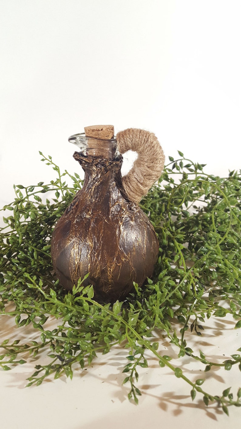 Brown Oil Pitcher Potion Bottle Kitchen Decor Wizard Potion Magic ...