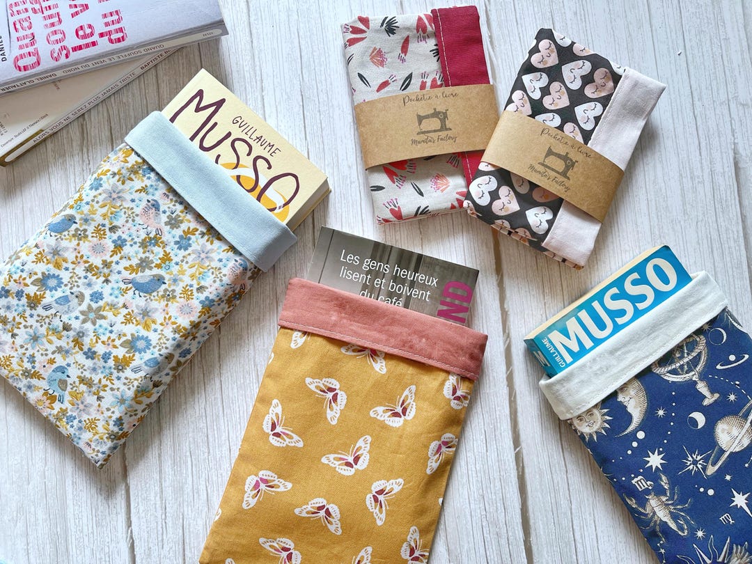 Pocket Book Cover, Various Colors to Choose From - Etsy