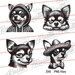 Chihuahua SVG PDF and PNG, 4 Chiwawa Vector Design for Laser Engraving ...