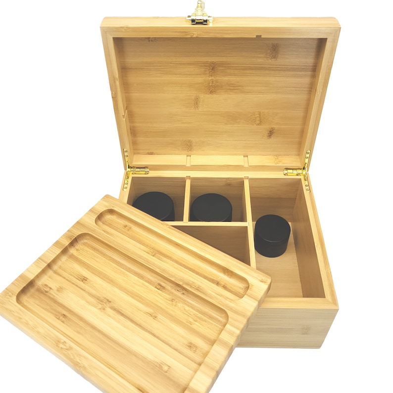 Stash Box Kit in Wood With Lock Personalized With Custom Laser - Etsy