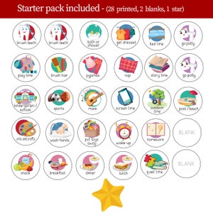 Personalized Wooden Daily Routine Chart for Toddler, Visual Schedule ...
