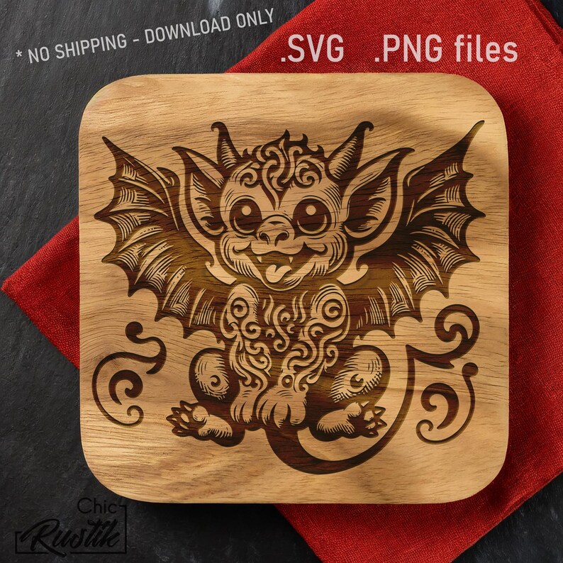Gargoyle SVG PDF and PNG, 4 Gargoyle Vector Design for Laser Engraving ...