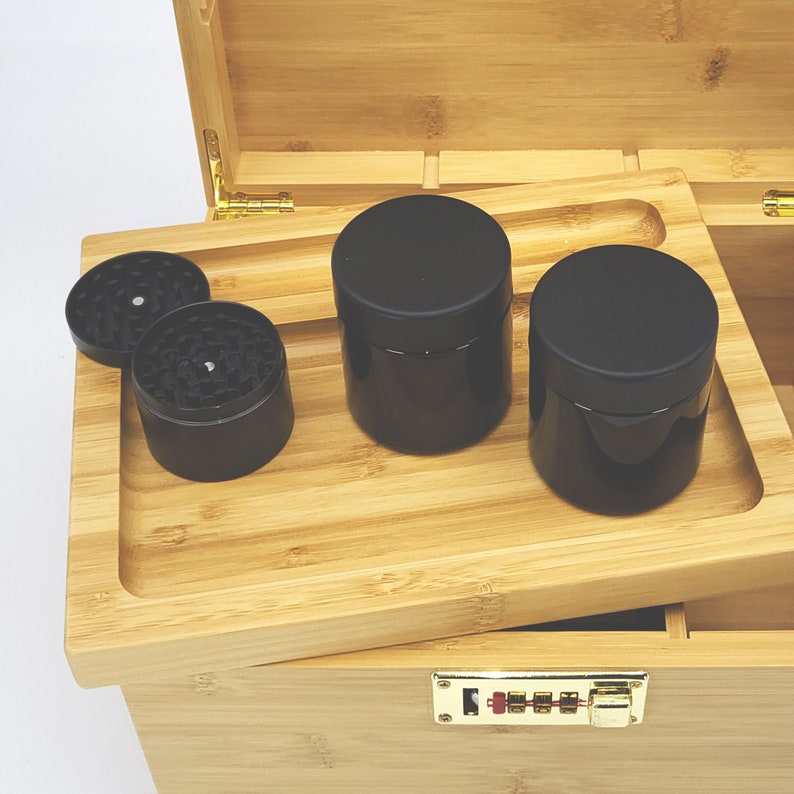 Stash Box Kit in Wood With Lock Personalized With Custom Laser - Etsy