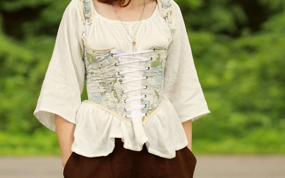 Custom Made: Lightly Boned Stays, Cottagecore, Halfling, Elf, Goblin ...