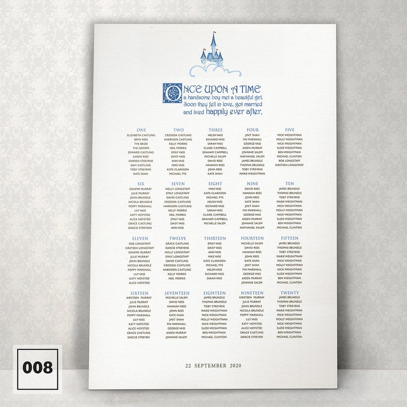 Personalizado Once Upon a Time estilo boda, baby shower, Christening ...