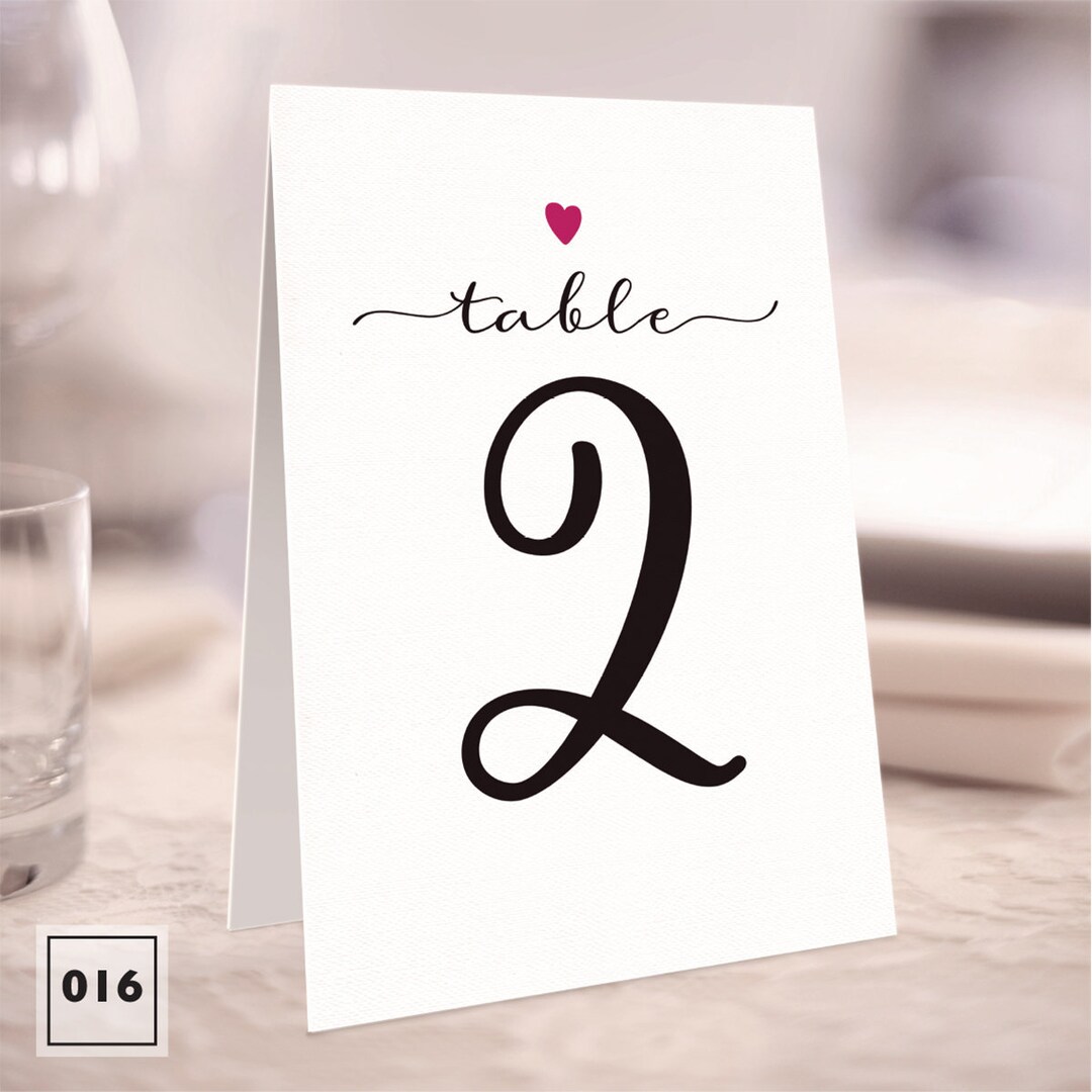 Love Tent Style Table Numbers 016 Kays Weddings - Etsy