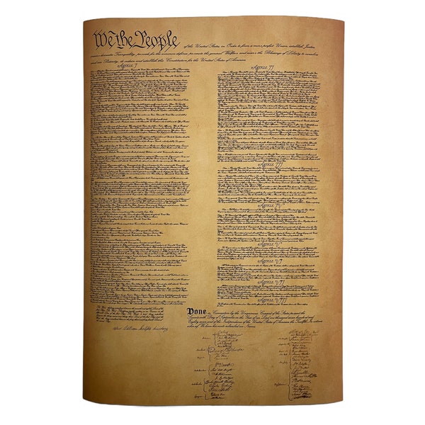 United States Constitution Poster - Etsy