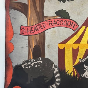Circus Freak Show Poster Banner Canvas Freakshow Carnival Sideshow ...