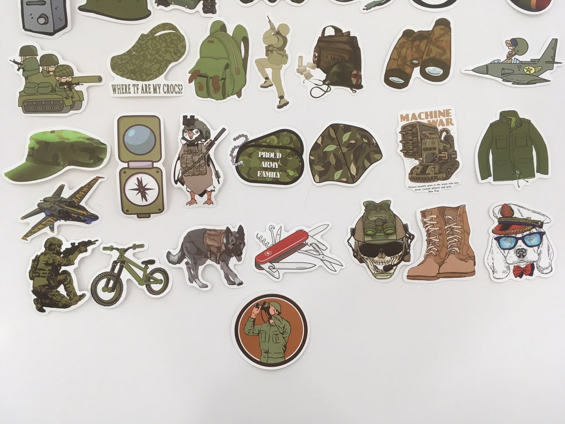 Military Army Stickers 50 Pcs Soldier American Patriot | Etsy