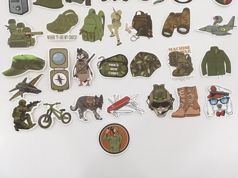 Military Army Stickers 50 Pcs Soldier American Patriot | Etsy