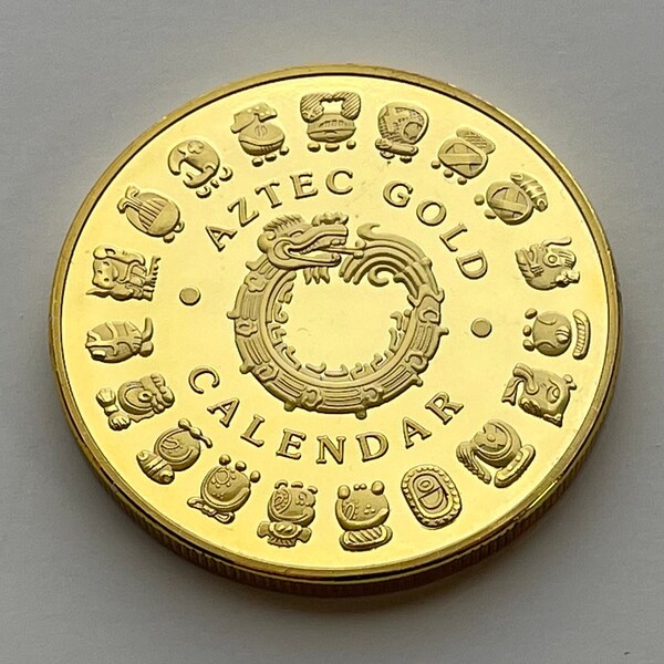 Gold Aztec Calendar - Etsy