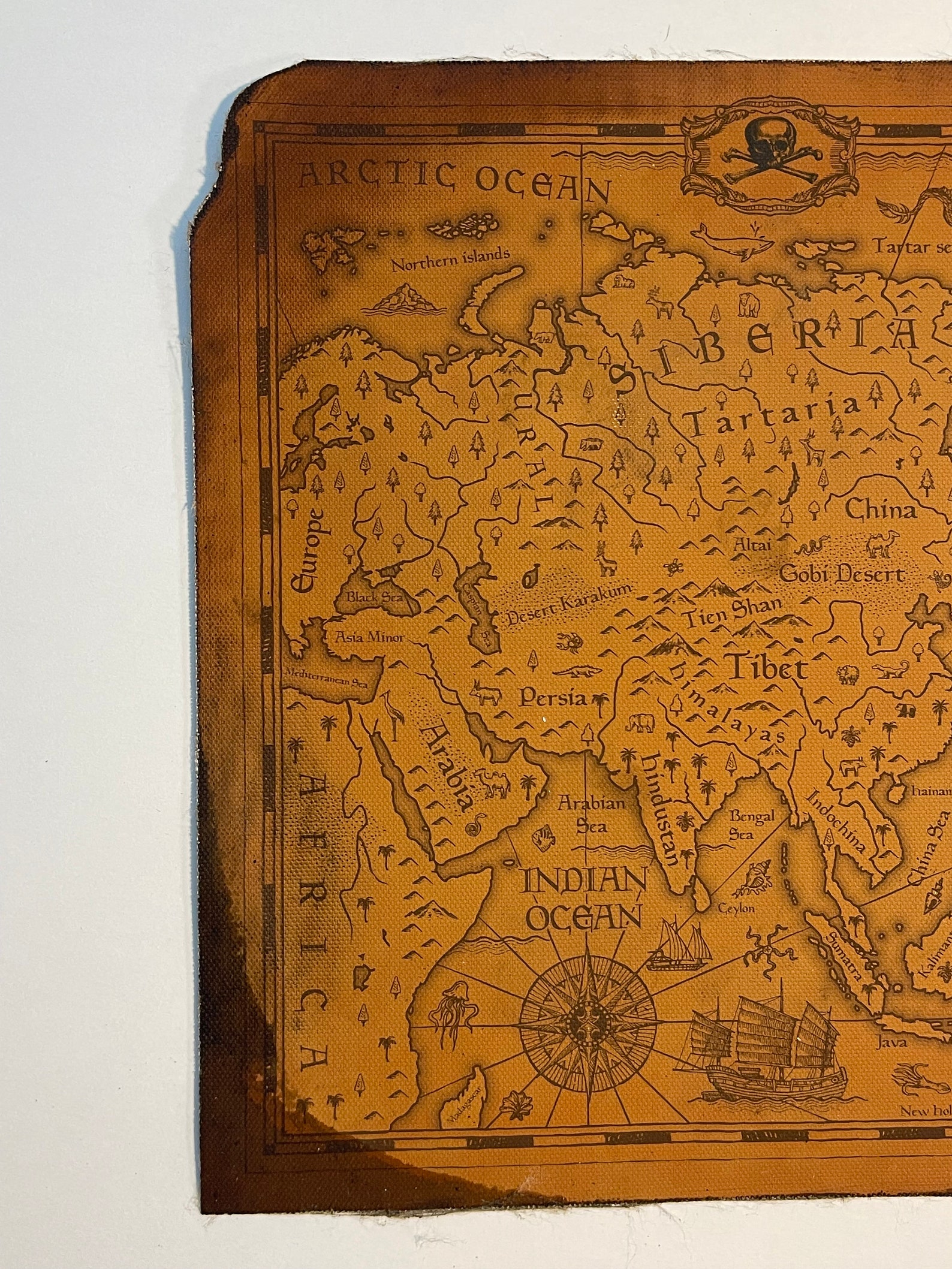 Treasure Maps Pirate Map Art Print Poster Reproduction CANVAS - Etsy