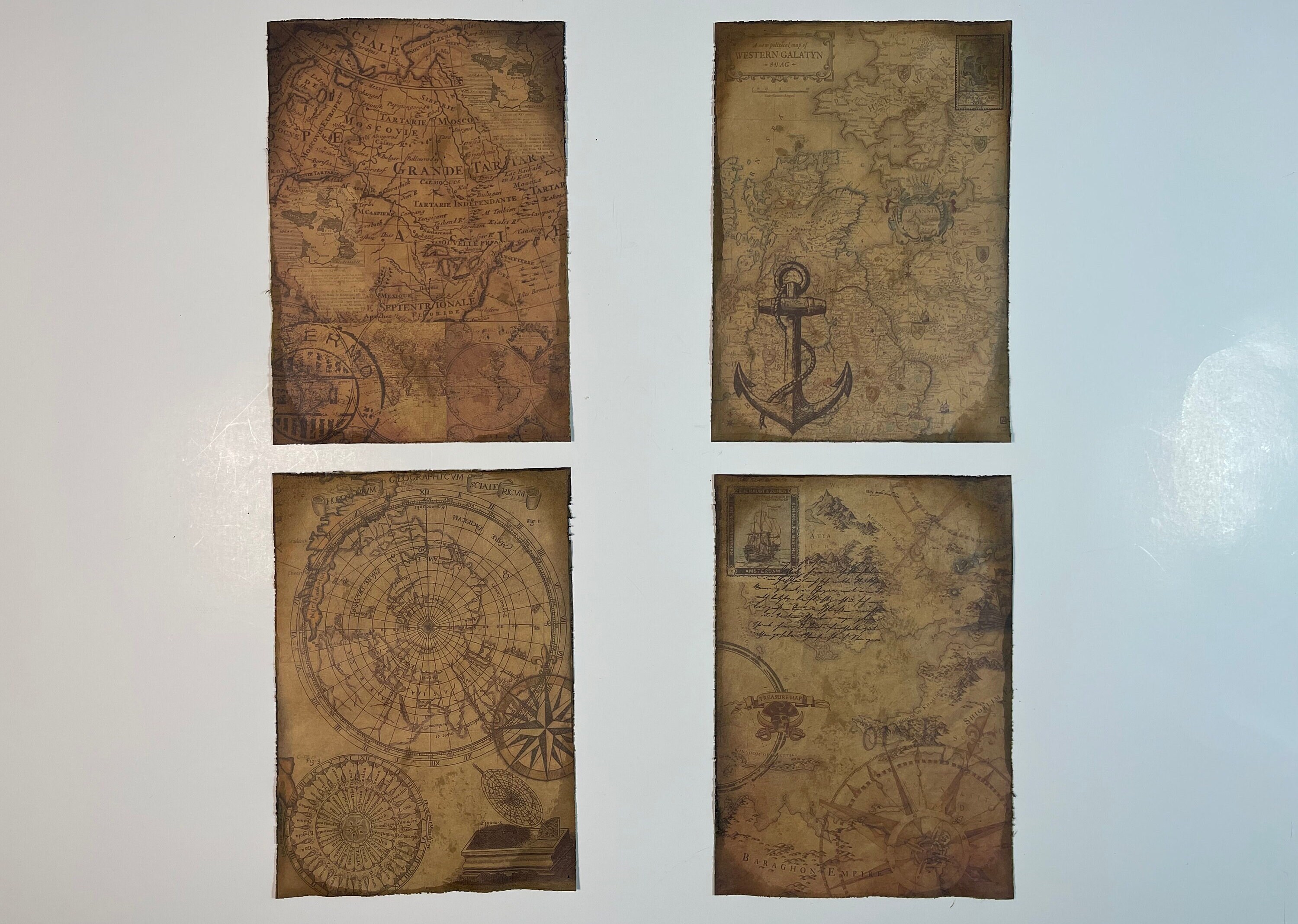 Old Treasure Map Paper