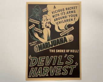 Marijuana Poster - Etsy