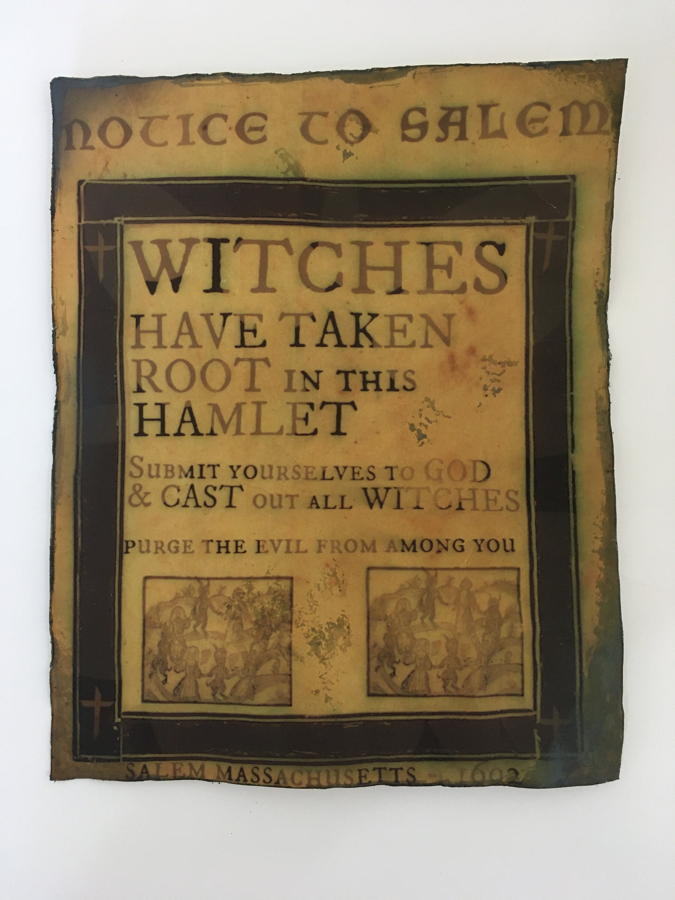 Salem Witch Trials Aged Reproduction Replica Poster Print - Etsy UK