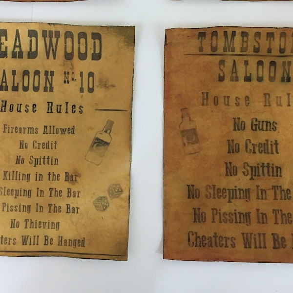 Old West Saloon - Etsy