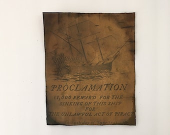 Pirates Wanted Poster - Etsy