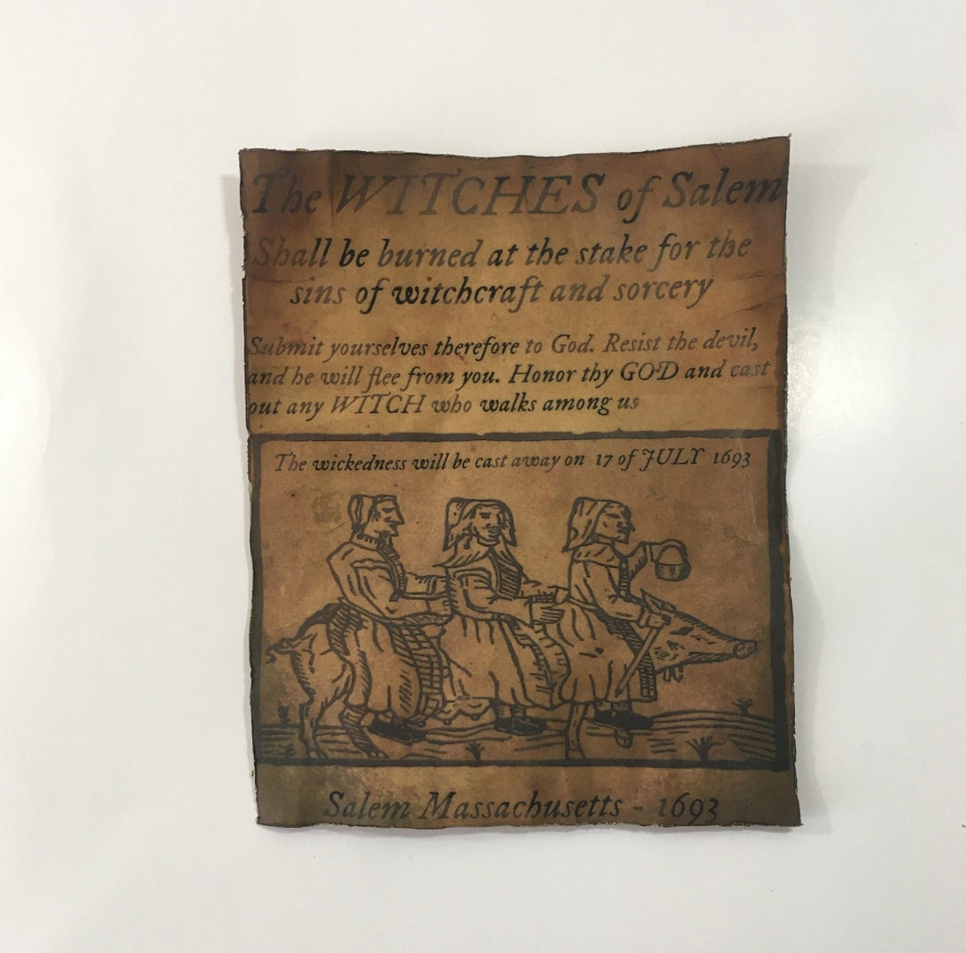 Salem Witch Trials Halloween Decorations Witches Burned at Stake ...