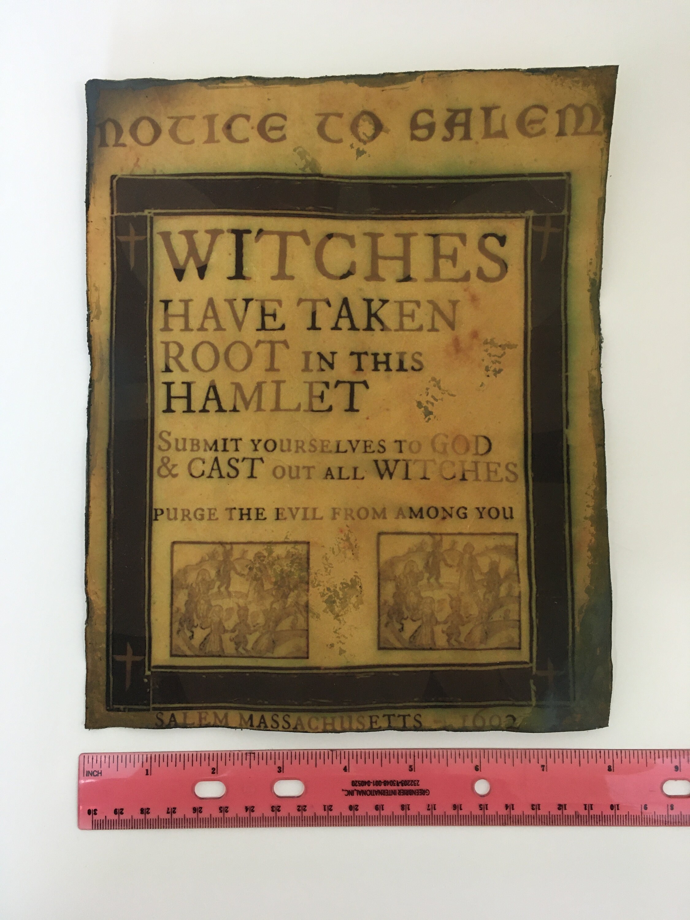 Salem Witch Trials Aged Reproduction Replica Poster Print | Etsy