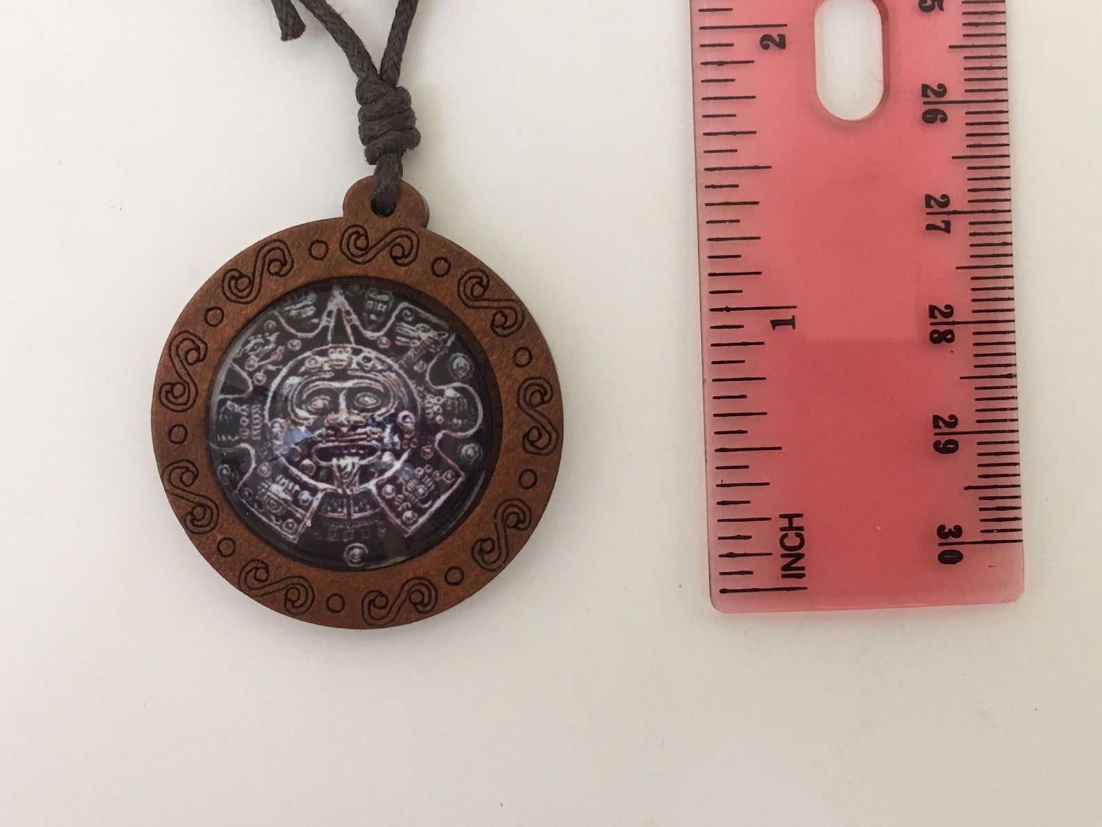 Mayan Calendar Necklace Aztec Necklace Pendant Jewelry Two Etsy