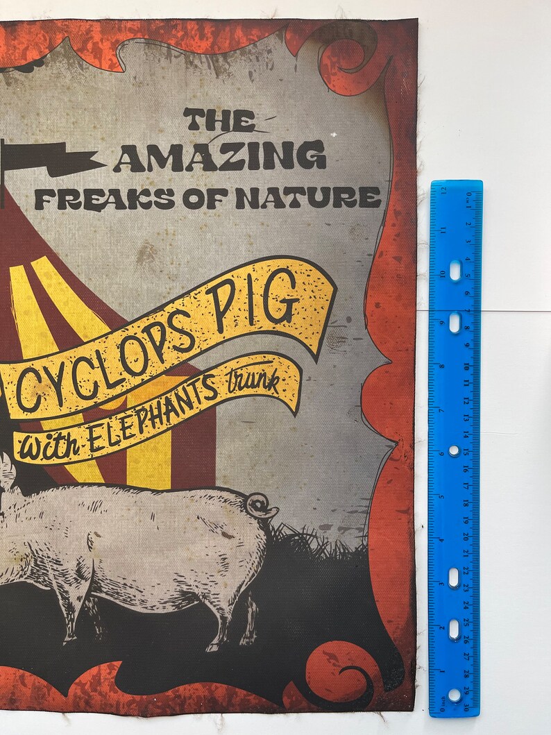 Circus Freak Show Poster Banner Canvas Freakshow Carnival - Etsy