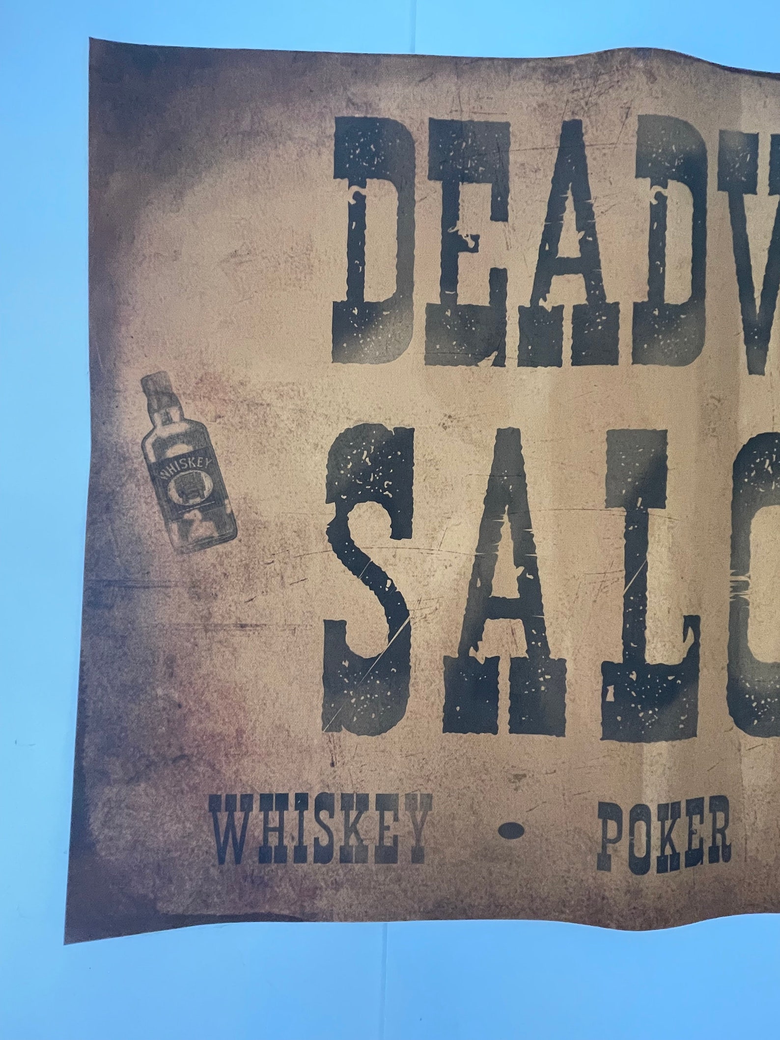 Cowboy Saloon Poster Banner Vintage Style Old Western Prints - Etsy