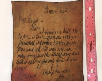 Jack the Ripper From Hell Letter Aged Reproduction Art Print 8x10 Size ...