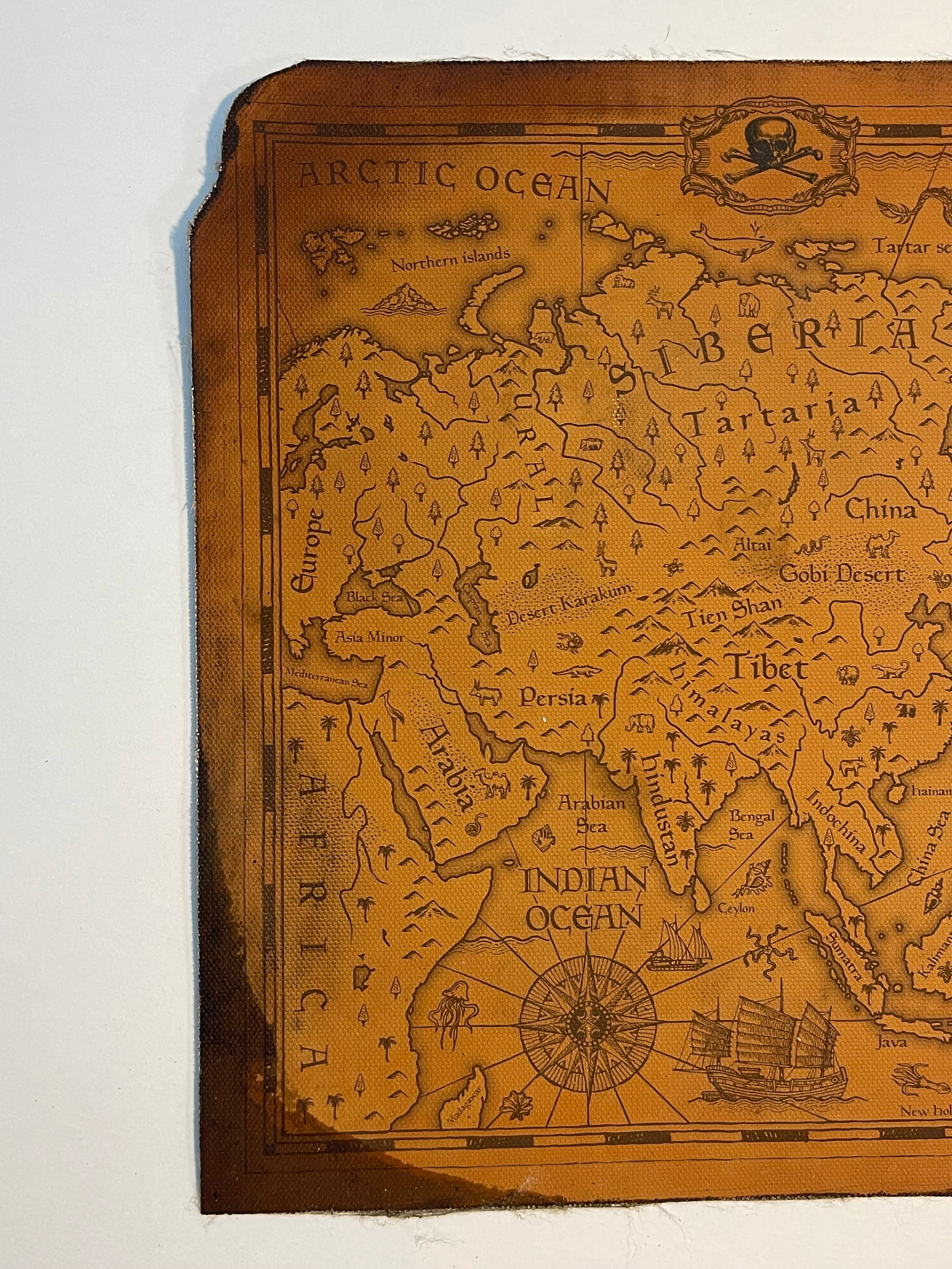 Treasure Map Pirate Maps Reproduction Replica Art Print Poster - Etsy