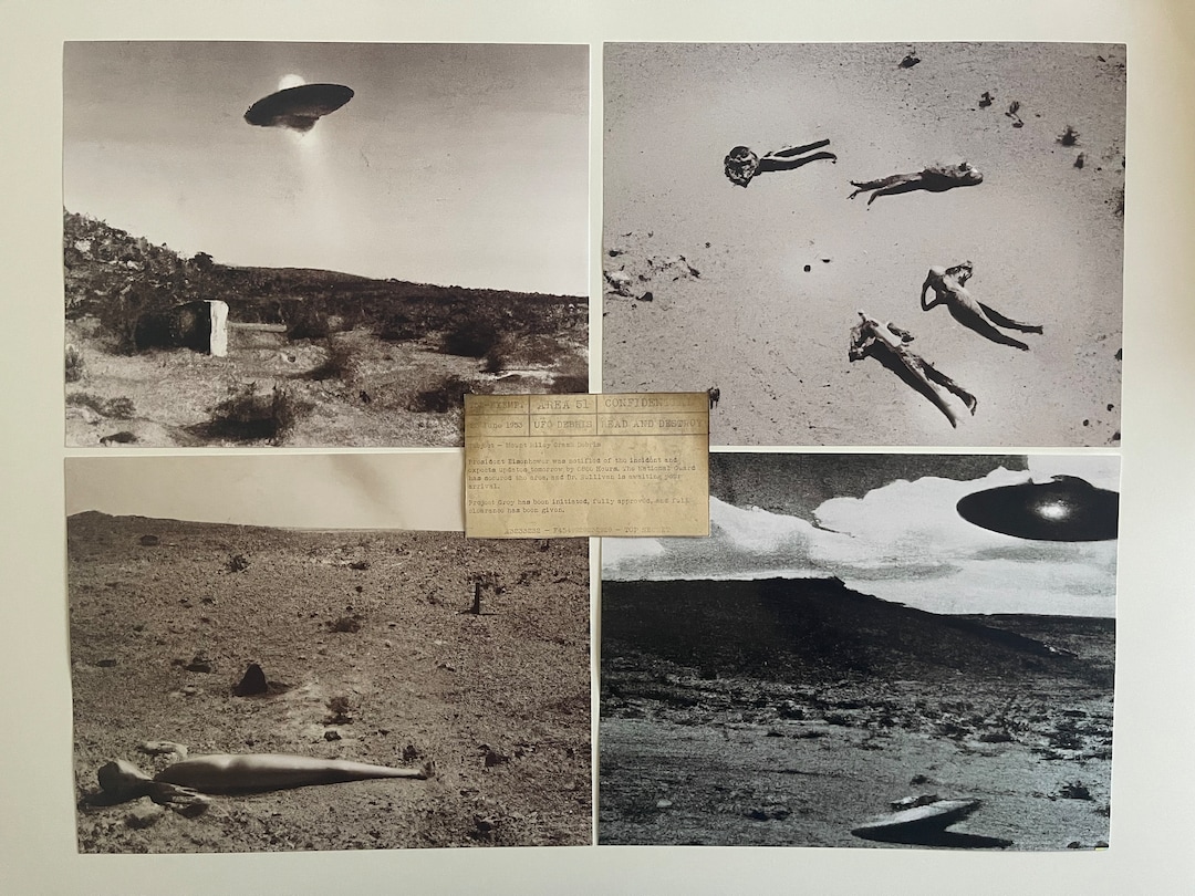 UFO Photos 1950s Vintage Alien Pictures Top Secret Documents Area 51 ...