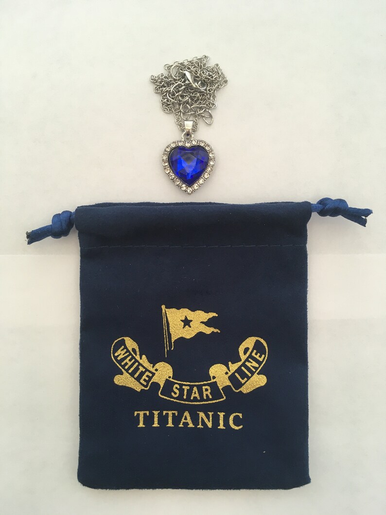 Titanic Necklace Heart of the Ocean Necklace - Etsy