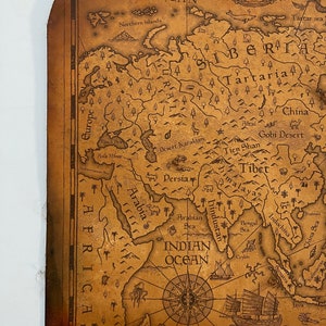 Treasure Maps Pirate Map Art Print Poster Reproduction CANVAS - Etsy