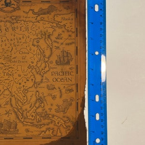 Treasure Maps Pirate Map Art Print Poster Reproduction CANVAS - Etsy